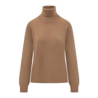 Max Mara Femme, Pulls, Brun, Taille: 42 FR Pull &agrave; col roul&eacute;