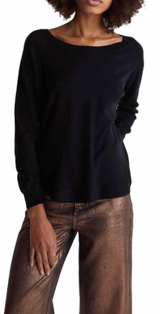 Benetton Damen Maglia G/C M/L 1y6sd10eg Pullover, Schwarz, M