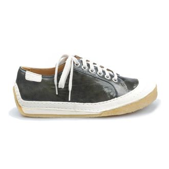 Clarks Femme, Chaussures, Vert, Taille: 39 1/2 EU Baskets Street Chic en Cuir M&eacute;tallis&eacute;