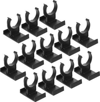 SOLUSTRE Kunststoff Sockelclips Verstellbar f&uuml;r K&uuml;chenbeine 20 St&uuml;ck Schwarz M&ouml;belbeine H&ouml;henversteller f&uuml;r Schr&auml;nke Bodenbel&uuml;ftung M&ouml;belschutz