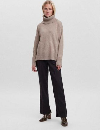 Vero Moda Rollkragenpullover Doffy (1-tlg) Plain/ohne Details