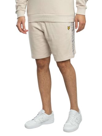 Lyle & Scott Karierte Sweatshorts, Beige