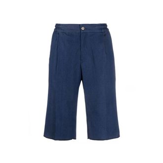 Kiton Stretch Denim Shorts - - Shorts - Herren - Blau - 2XL