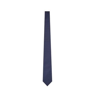 Emporio Armani Jacquard Seidenkrawatte - - Accessories - Herren - Blau - ONE SIZE