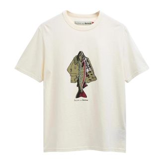 Barbour Homme, Tops, Blanc, Taille: S Fishing J