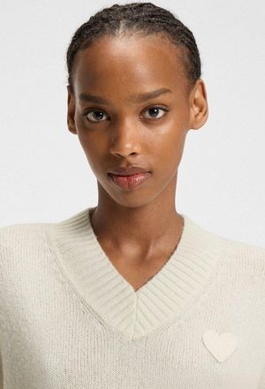 HUGO BOSS Strickpullover Scutie Relaxed Fit, in Cropped-L&auml;nge