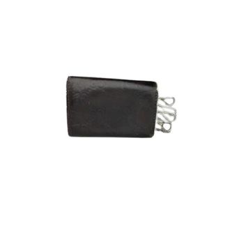 Gucci Porte-cl&eacute;s en cuir Pre-owned - Femme - Pre-owned - Noir - Taille: ONE Size