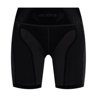Misbhv Misbhv, Femme, Shorts, Noir, Taille: 42/44 FR Logo shorts
