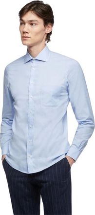 Brooks Brothers Homme, Chemises, Bleu, Taille: 4XL Chemise habill&eacute;e Stretch Milano Slim-Fit