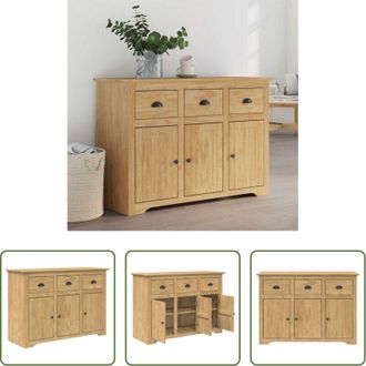 vidaXL Holzwerkstoff - Sideboard BODO Honigbraun 115,5 x 44 x 80 cm Holzwerkstoff