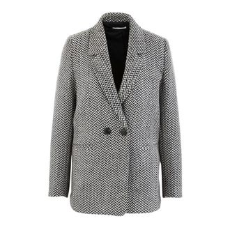 Anine Bing Schwarzes Fischgr&auml;ten Stilvolle Halskette - - Jackets - Damen - Schwarzk - XS