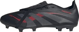 adidas Unisex Predator League FOLD-Over Tongue Firm Multi Ground Football Boots Fußballschuhe, Core Black/Grey Four/Lucid Red, 47 1/3 EU