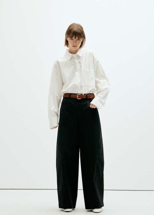 Mango Pantalon ballon taille normale noir - Femme - 32 - MANGO