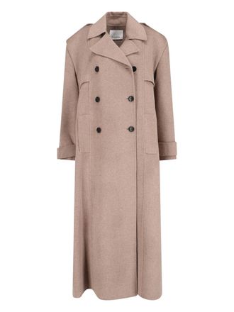 Frankie Shop Nikola Maxi Double-Breasted Trench Coat