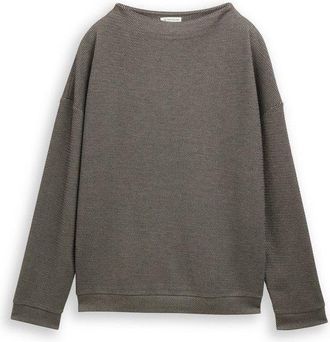 Tom Tailor Sweatshirt Strick & Sweatshirts Loose Fit Sweatshirt mit Stehkragen