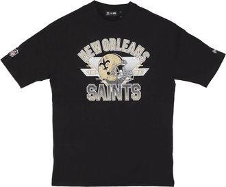 New Era NFL Oversize Tee Schwarz/Wei&szlig; - - Tops - Herren - Schwarzk - XL
