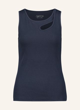 Cartoon Cartoon Top Mit Cut-Out blau