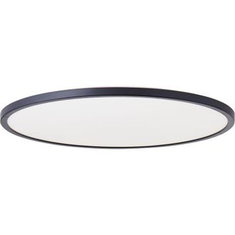 Brilliant lampe Brennan led panneau en saillie 54cm 4000K noir/blanc bois/plastique/m&eacute;tal noir 35 w led int&eacute;gr&eacute;