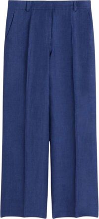 Max Mara Femme, Pantalons, Bleu, Taille: 44 FR Malizia Wide Pantalons