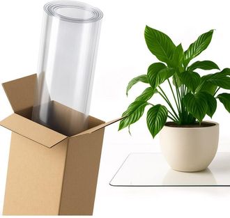 Tulup Tischfolie Transparent - 140x100 cm - Schutzfolie 2mm, Tischdecke Durchsichtig, Möbel Schutzfolie - Tischfolie Transparent - Wasserdicht