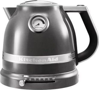 KitchenAid Bouilloire Électrique - Artisan - Température Réglable - 1,5 L - Gris Étain
