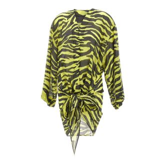 The Attico Femme, Robes, Multicolore, Taille: 36 FR Mini-robe &agrave; imprim&eacute; z&egrave;bre