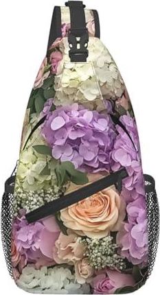 Generic Sac &agrave; dos &agrave; bandouli&egrave;re pour homme Motif fleurs florales
