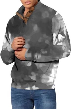 Generic Pull à col rond pour homme - Mode rétro - T-shirt imprimé - Haut dhiver - Coupe ajustée, RD4., XXL