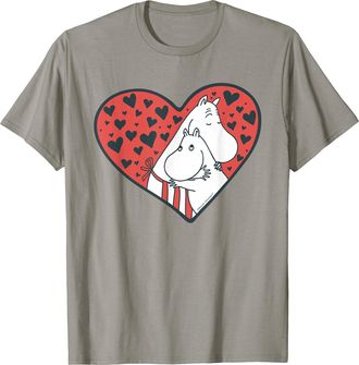 Moomin Mumin Moominmamma & Moomintroll Love Heart T-Shirt