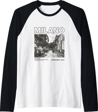 Trendy Apparel Milano Lombardia Italy Vintage Milan Streets Raglan