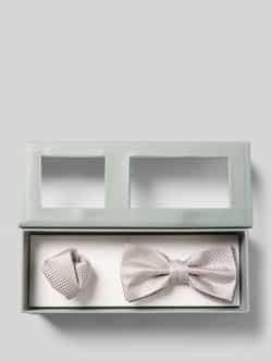 Roy Robson Fliege aus Seide im Set mit Einstecktuch