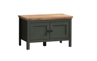 Trendteam Stanton - Sitzbank - Tannengr&uuml;n/Evoke Eiche - Garderobenbank mit 2 F&auml;chern - (BxHxT) 77 x 48 x 39 cm - Landhausstil