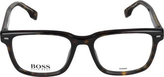 HUGO BOSS Homme, Accessoires, Brun, Taille: 52 MM Rectangular Optical Frame