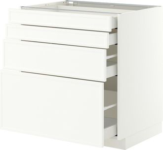 IKEA METOD / MAXIMERA Unterschr., 4 Fronten/4 Schubladen