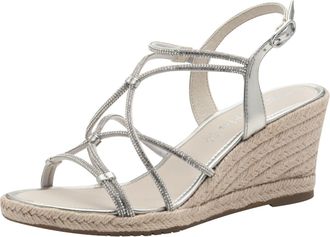 Tamaris Sandalette Damen Keilsabsatz metallic,EU 37