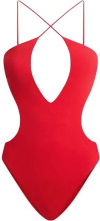 Moschino Femme, Maillots de bain, Rouge, Taille: 44 FR Maillot de bain une pi&egrave;ce en Lycra