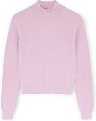 Motivi Femme, Pulls, Violet, Taille: 42 FR Pull à col roulé en mélange de viscose