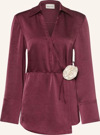 Fabienne Chapot Wickelbluse Emma Aus Satin rot