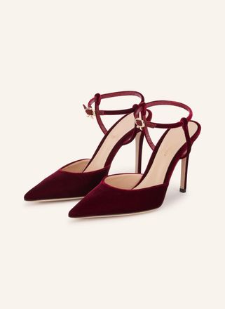 Gianvito Rossi Slingpumps Velluto 95 Aus Samt rot