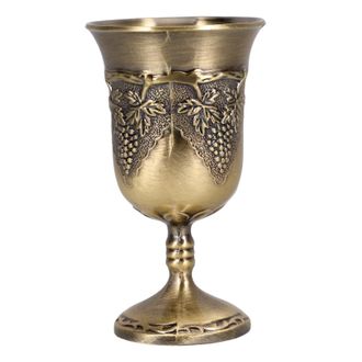 Aboofan Antiker Weinkelch aus Bronze Geprägter Trinkbecher für Hochzeiten und Feste Elegantes Design für Stilvolle Anlässe und