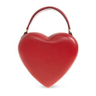 Moschino Femme, Sacs, Rouge, Taille: ONE Size Sac &agrave; main avec motif coeur