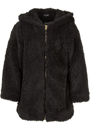 Urban Classics Damen Girls Sherpa Jacket Black, 158/164