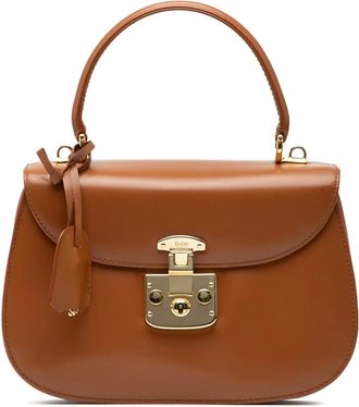 Gucci Hobo Bags - Smooth Calfskin Lady Lock Satchel - Gr. unisize - in Braun - f&uuml;r Damen