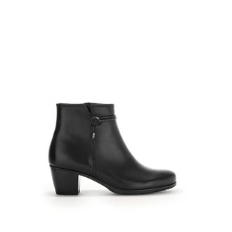 Gabor Femme, Chaussures, Noir, Taille: 40 1/2 EU Bottines en cuir noir