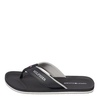 Tommy Hilfiger Tongs Homme Comfort Beach Sandal Tongs, Noir (Black), 40
