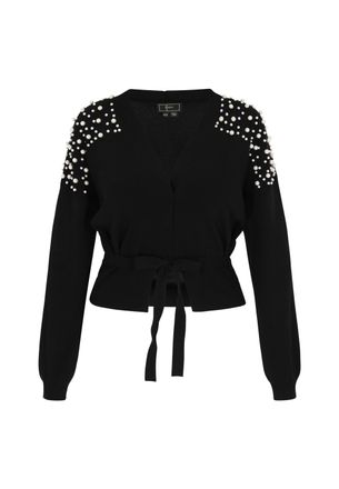 Faina Strickjacke Frauen Schwarz