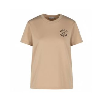 Moncler Femme, Tops, Beige, Taille: 40 FR L1 093 8C00030 89Auo 222 T-Shirt