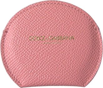 Dolce & Gabbana Rosa Leder Handspiegelhalter - - Bags - Damen - Rosa - ONE SIZE