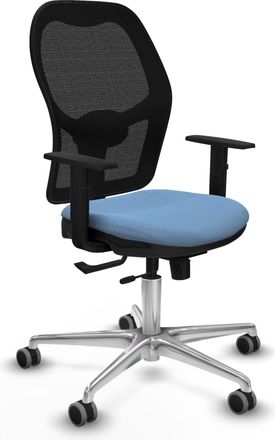 Piqueras y Crespo B&uuml;rostuhl Parkett mit 1D-Armen, h&ouml;henverstellbare Lendenwirbelst&uuml;tze, ausgestattet mit Syncro/Traslack und eingespritztem Schaum. Mit Rollen von 65 mm