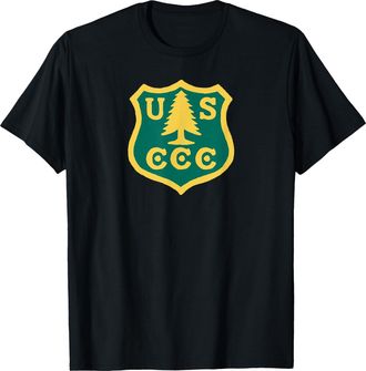 Giant Step Design Co. Vintage Civilian Conservation Corps Retro CCC Logo T-Shirt